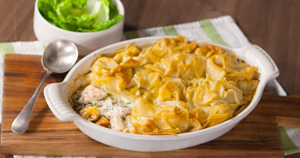 Filo Topped Fish Pie Recipe | Ready-Made Pastry | Jus-Rol