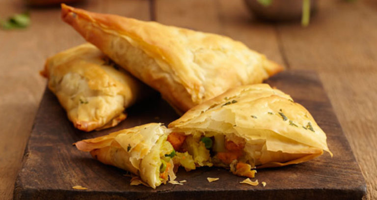 Filo Pastry Sweet Potato Samosas Recipe | Jus-Rol